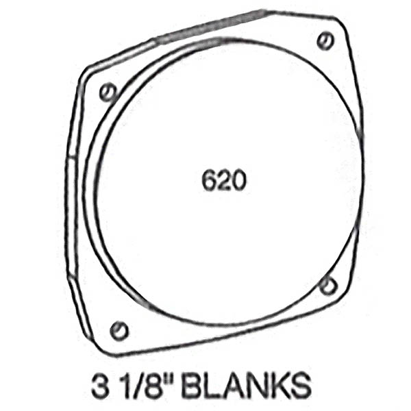 3-1/8 Raised Instrument Face Cover Plate Mk620 | Aircraft Spruce Canada