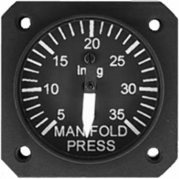 UMA 1-1/4 Inch Electric Manifold Press 5 - 35 In Hg TSO | Aircraft ...