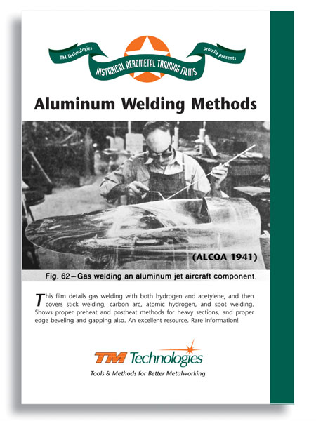 Aluminum Welding Methods (Alcoa) DVD | Aircraft Spruce Canada