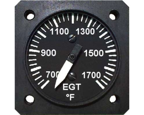 UMA 1-1/4 Single EGT Gauge (2700 Sweep) - Non TSO | Aircraft Spruce Canada