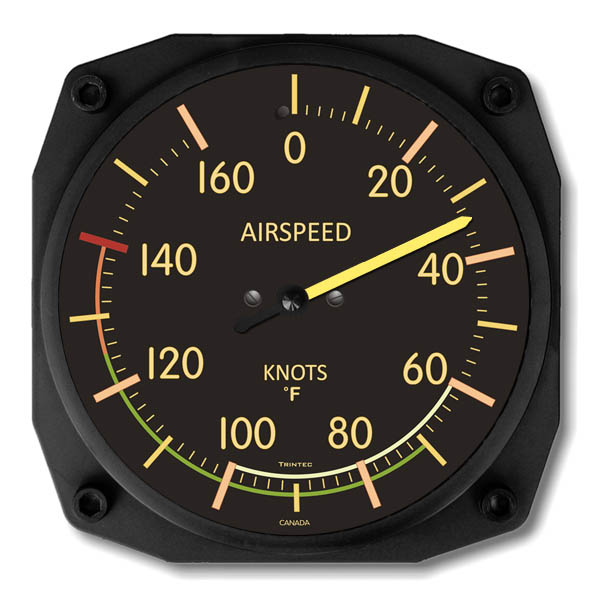 6 Inch Vintage Airspeed Thermometer - Fahrenheit | Aircraft Spruce Canada