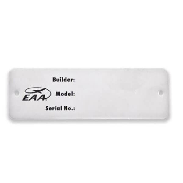 EAA Amateur Built Data Plate | Aircraft Spruce Canada
