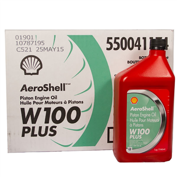AeroShell Oil W100 Plus SAE 50 - Case Of 6 Quarts | Aircraft Spruce Canada