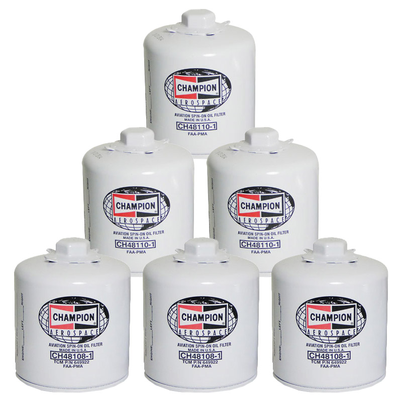 Champion Spin-On Oil Filter Shop Convenience 6 Pack Combo (3 x CH48108 ...