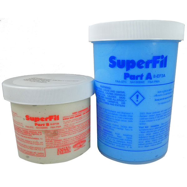 Superfil Sandable Non-Shrinking Epoxy Filler Quart Kit | Aircraft ...