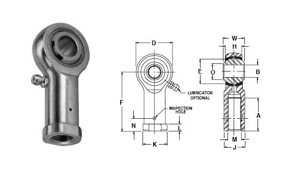 Heim F Series Female Threaded Rod Ends | Aircraft Spruce Canada
